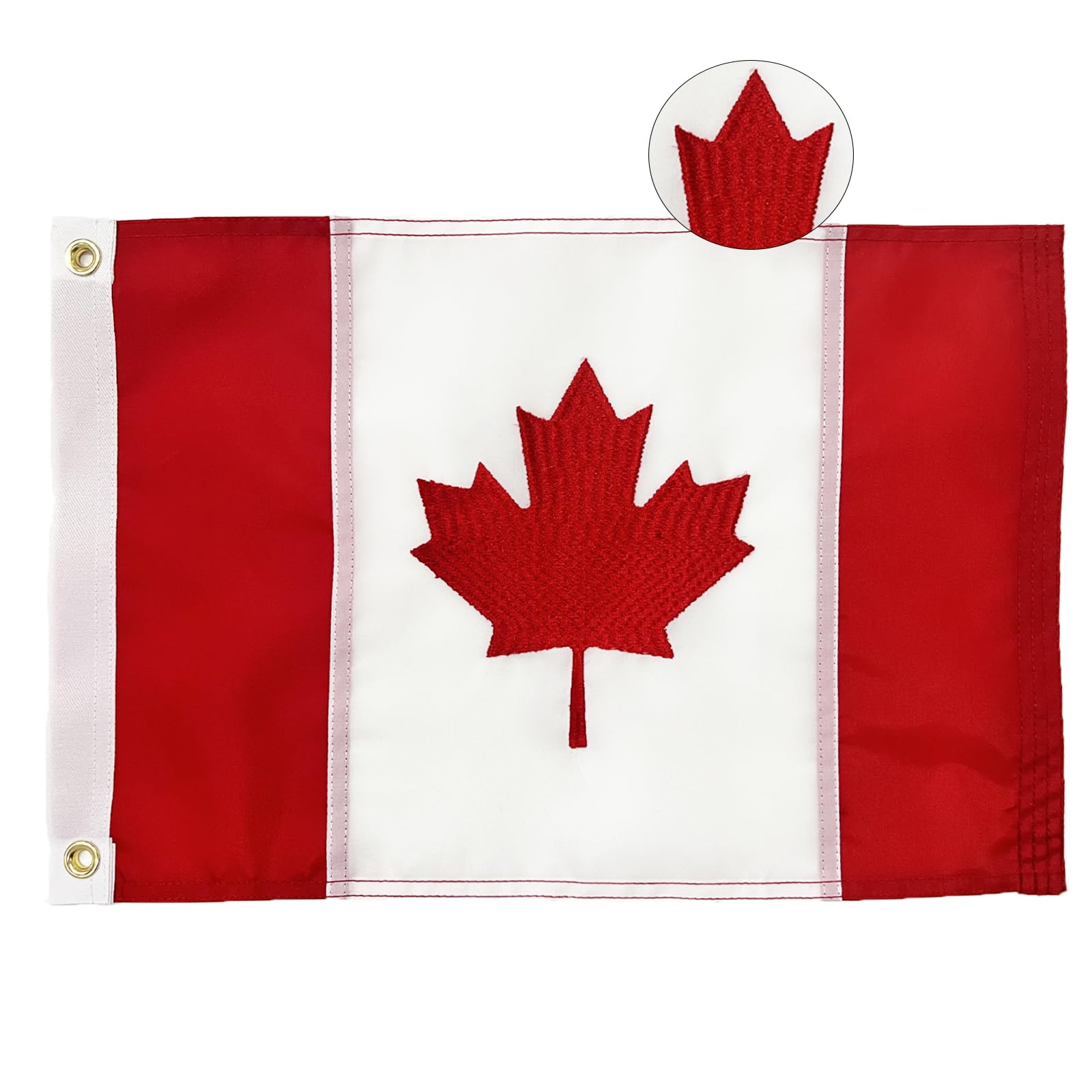 Amazon.com : FRF FLAG Canada Flag 12x18 Inch, Embroidered Canadian Flag ...