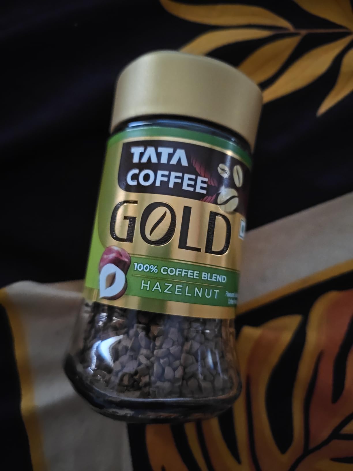 Tata Coffee Gold, Hazelnut Flavoured Coffee, 50g Jar, Instant Coffee Powder, Freeze Dried Coffee ...
