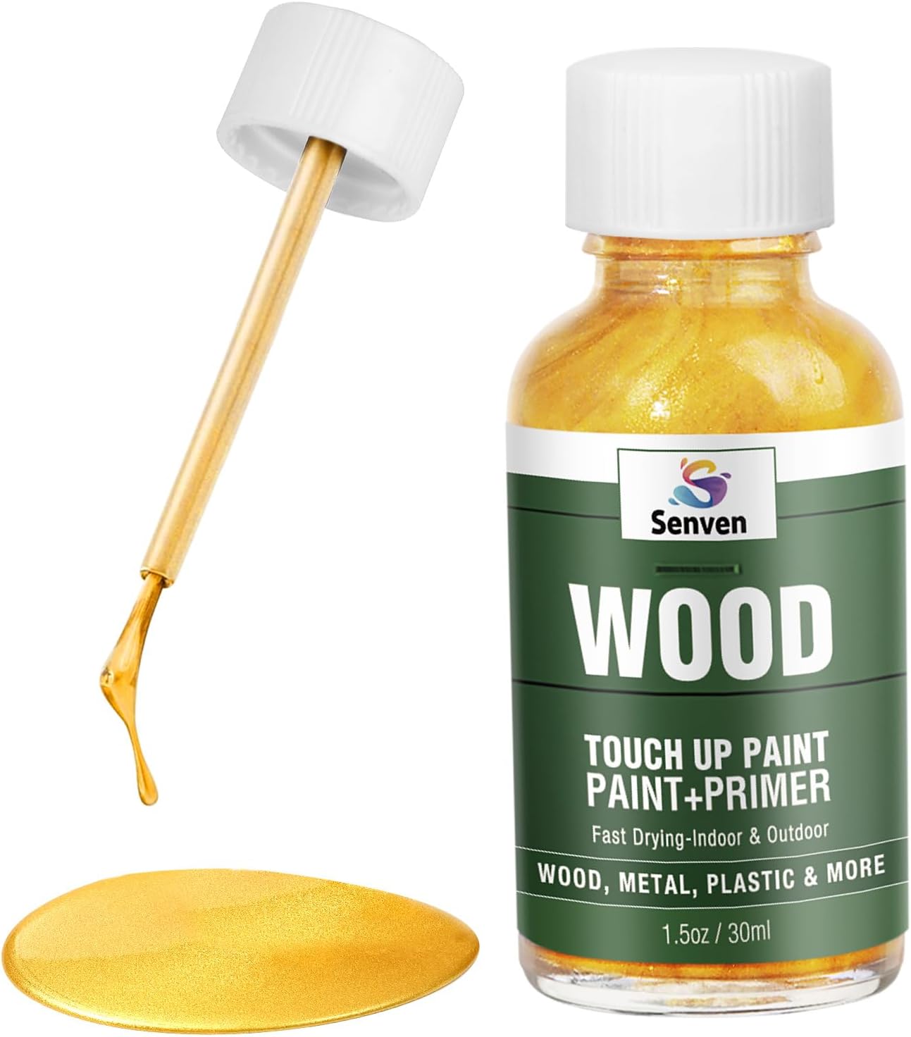 Amazon.com: Liquid Gold Leaf Paint High Gloss Multi Surface Rich Gold ...