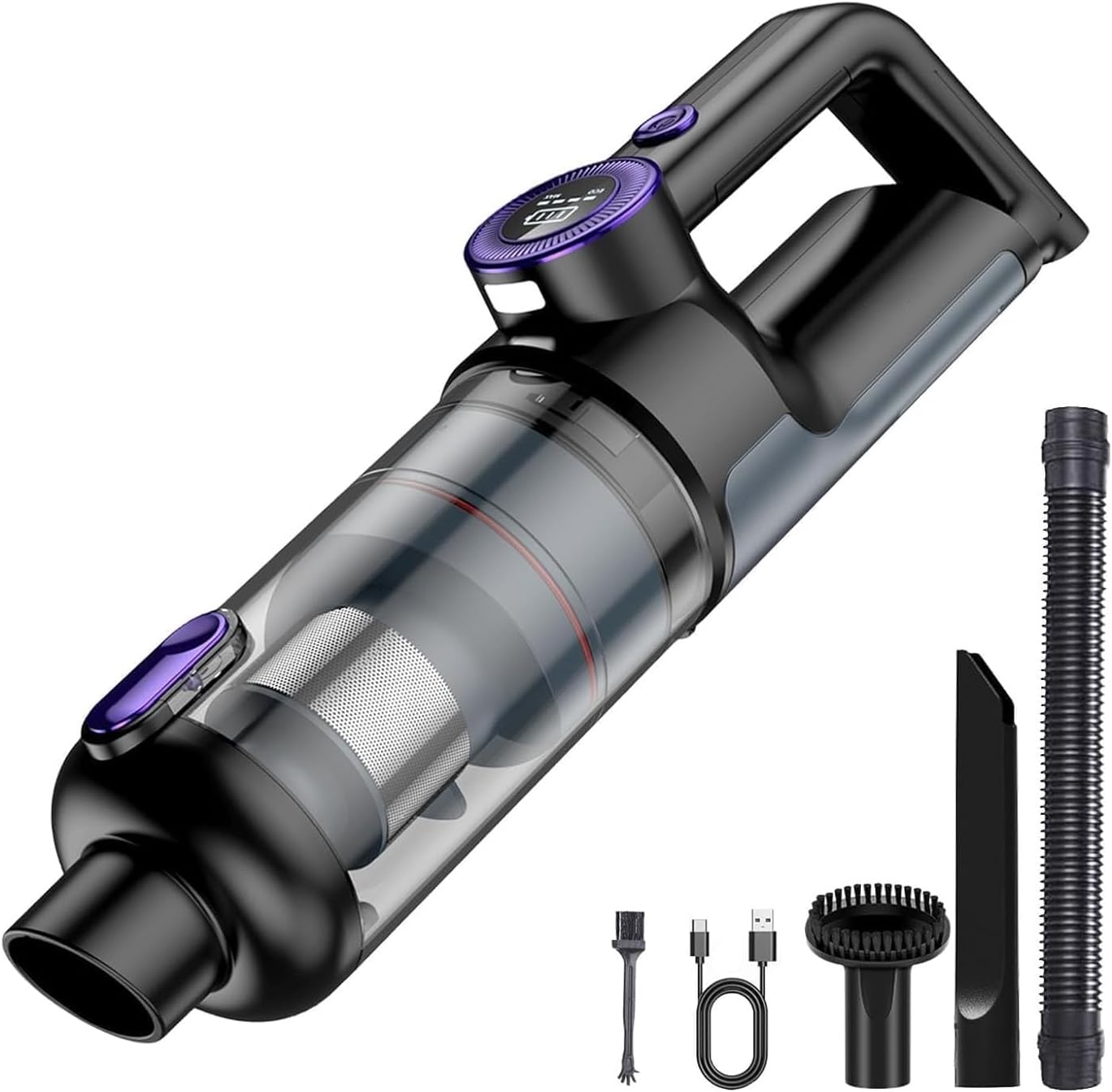 Amazon.com - Handheld Vacuum Cleaner with LED Light 14,000 pa Strong ...