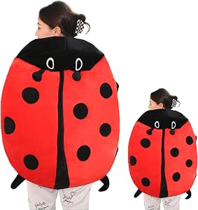 WIWIDANG Giant Wearable Ladybug Pillow, 25/35Inch Luvvybug Wearable ...