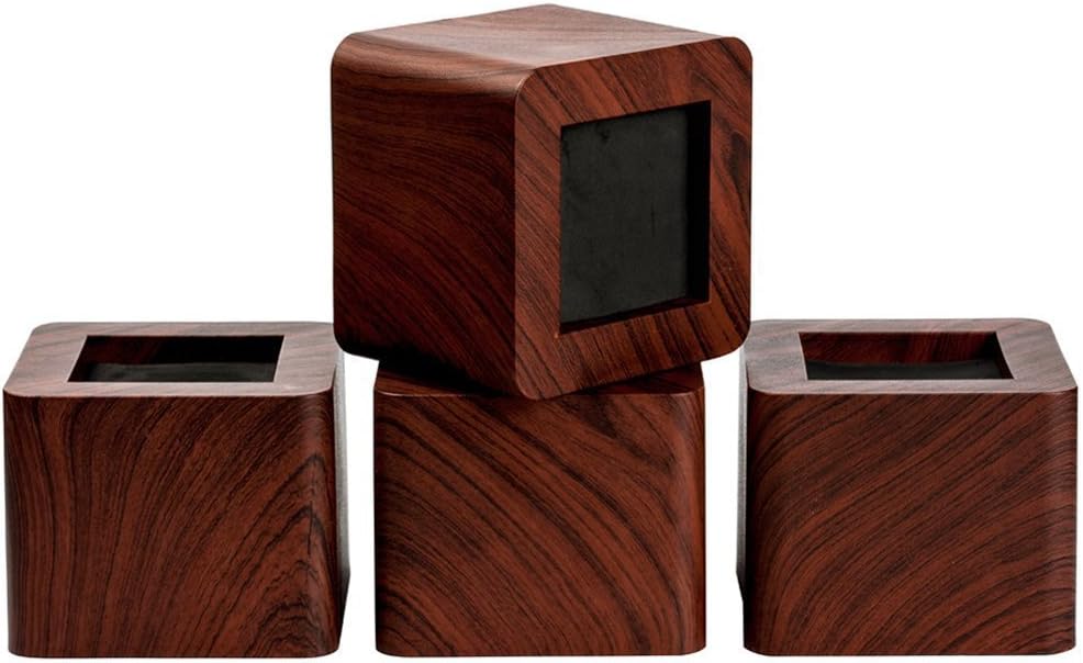 aspeike 3 INCH Square Bed and Furniture Risers 7.6 cm Heavy Duty Bed ...