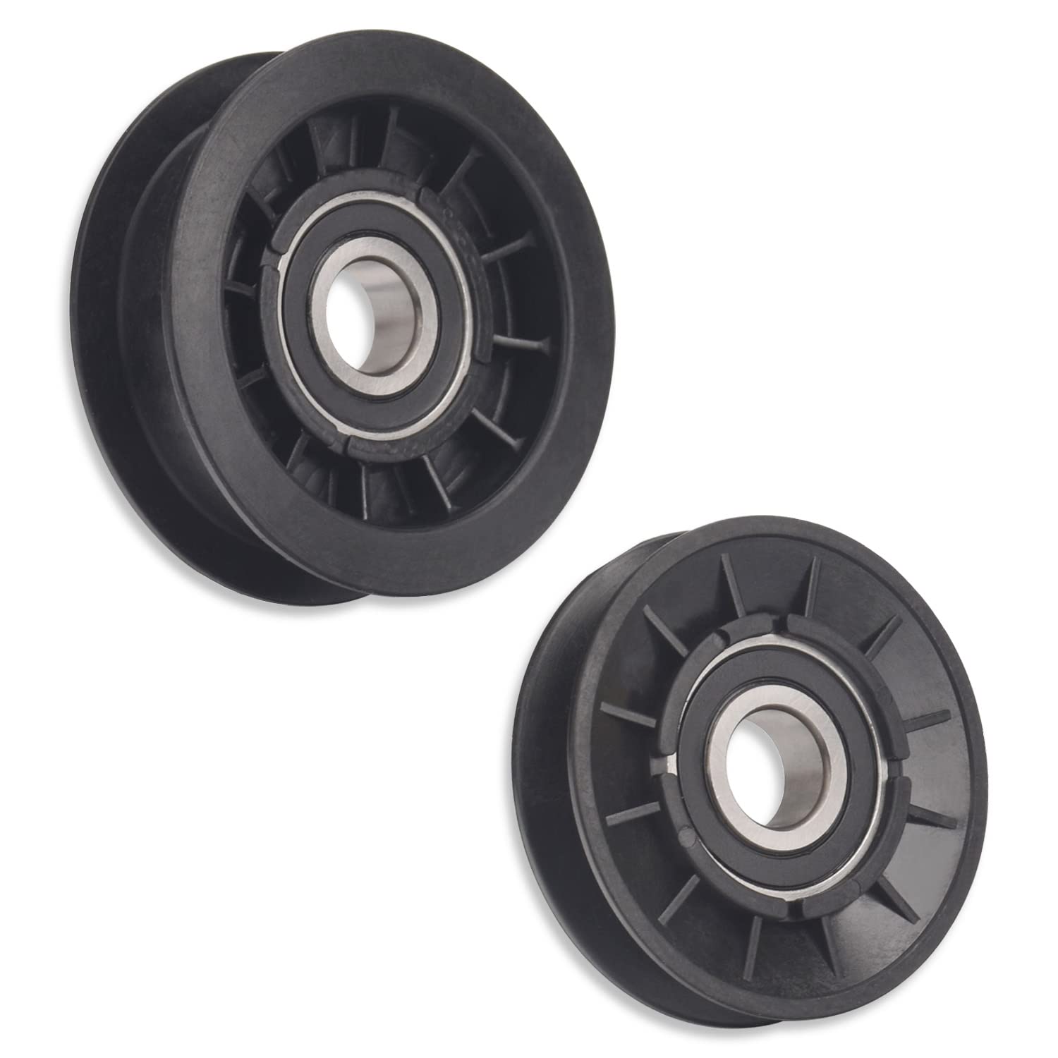 Amazon.com: BERPSE GX20286 GX20287 V-Idler Pulley & Flat Pulley Kit ...