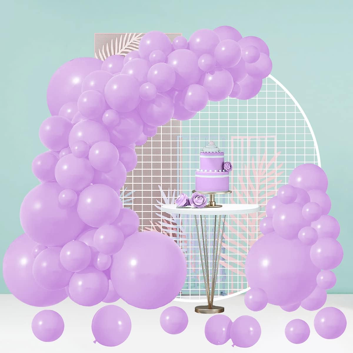 Amazon.com: COVANNI Purple Balloon Garland Arch Kit - Light Purple ...