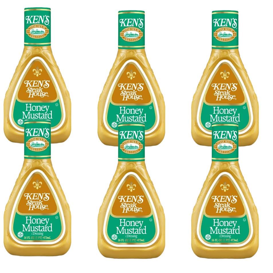 Amazon.com : Ken's Steak House Honey Mustard Dressing, Pack of 6 ...