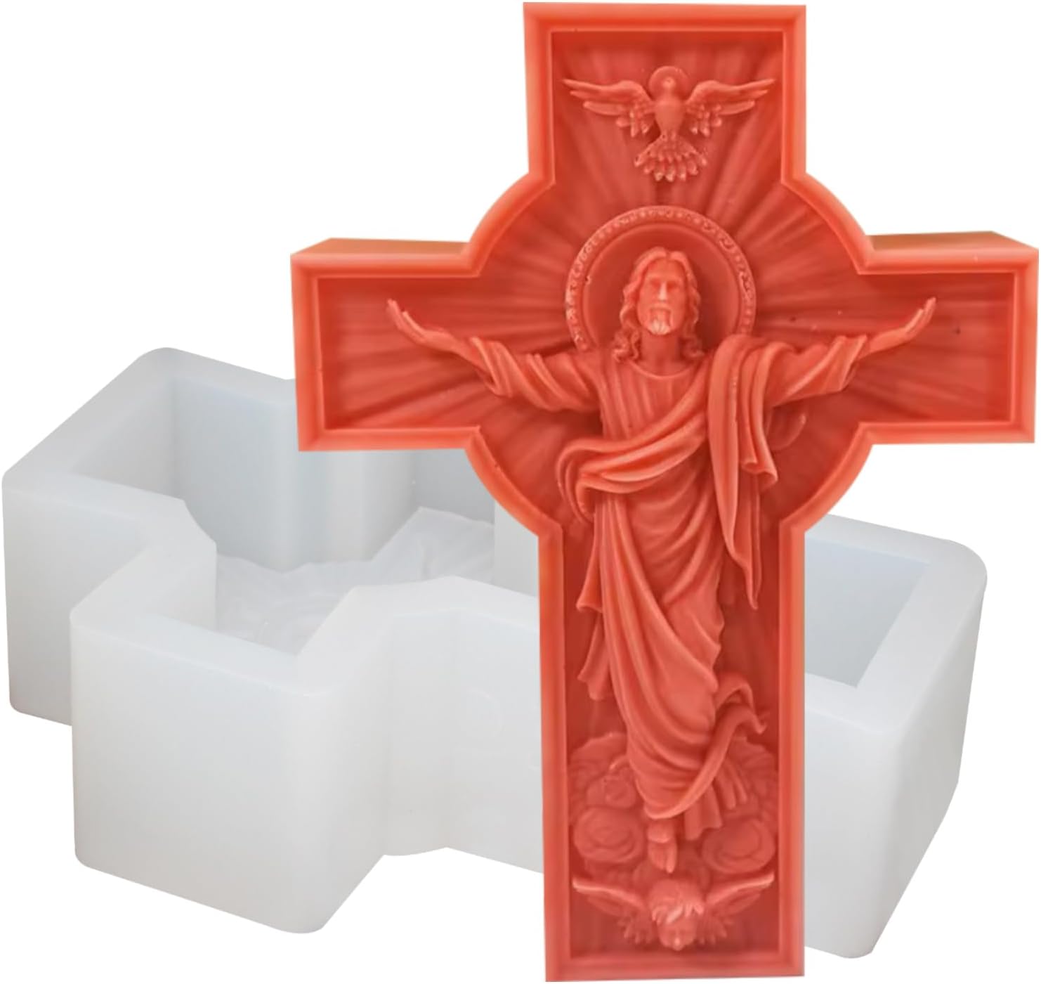Amazon.com: 12 inch Decorative Cross Plastic Craft Mold use with ...
