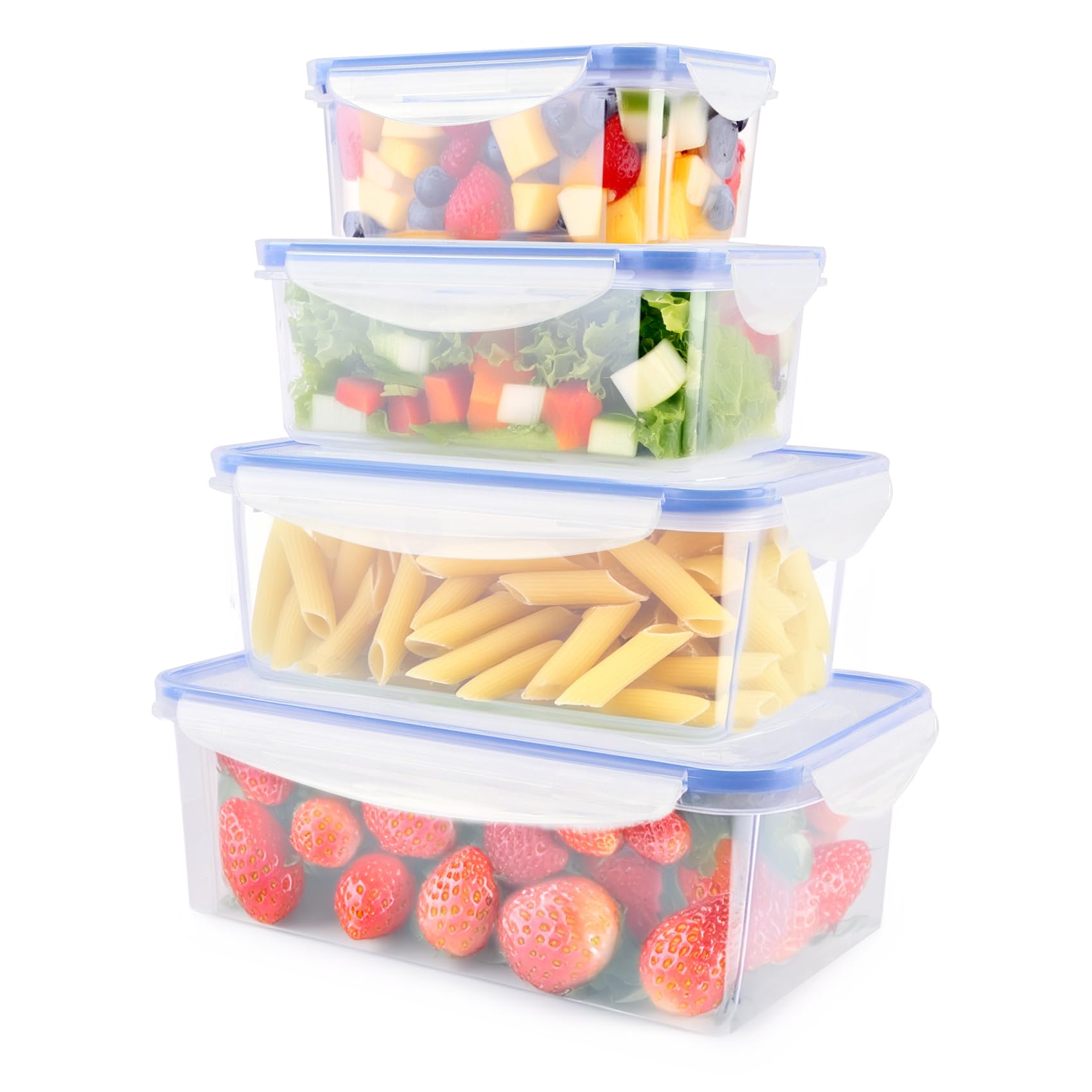 Food Storage Containers With Lids Food Containers With Lids 4 Pack ...