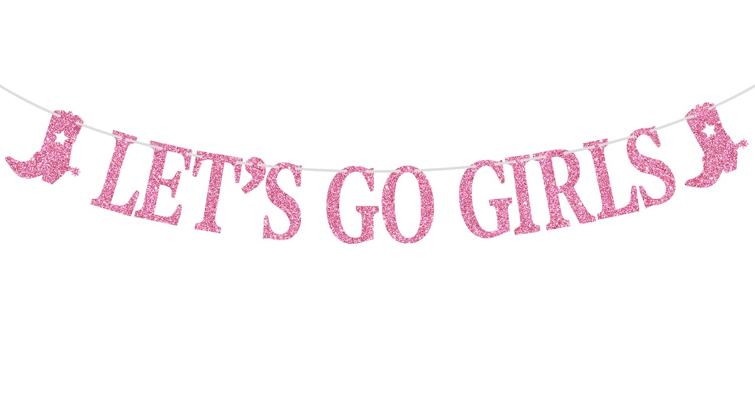 Amazon.com: Let's Go Girls Banner, Bridal Shower/Bachelorette/Bride to ...