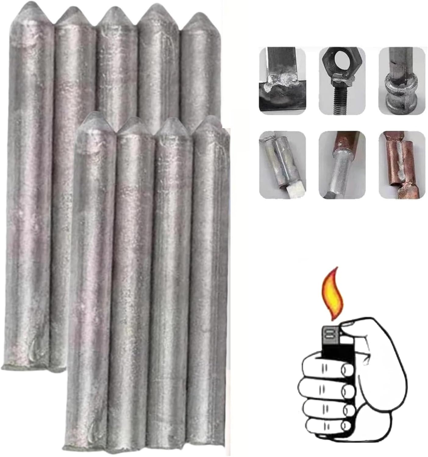 9PCS Low Temperature Universal Welding Rod,Low Melt Solder,Easy Welding ...