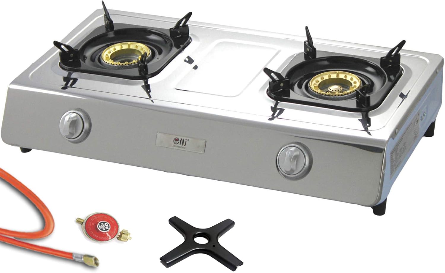 NGB-200 Edelstahl Gaskocher 2 flammig Propangas Campingkocher Turbo ...