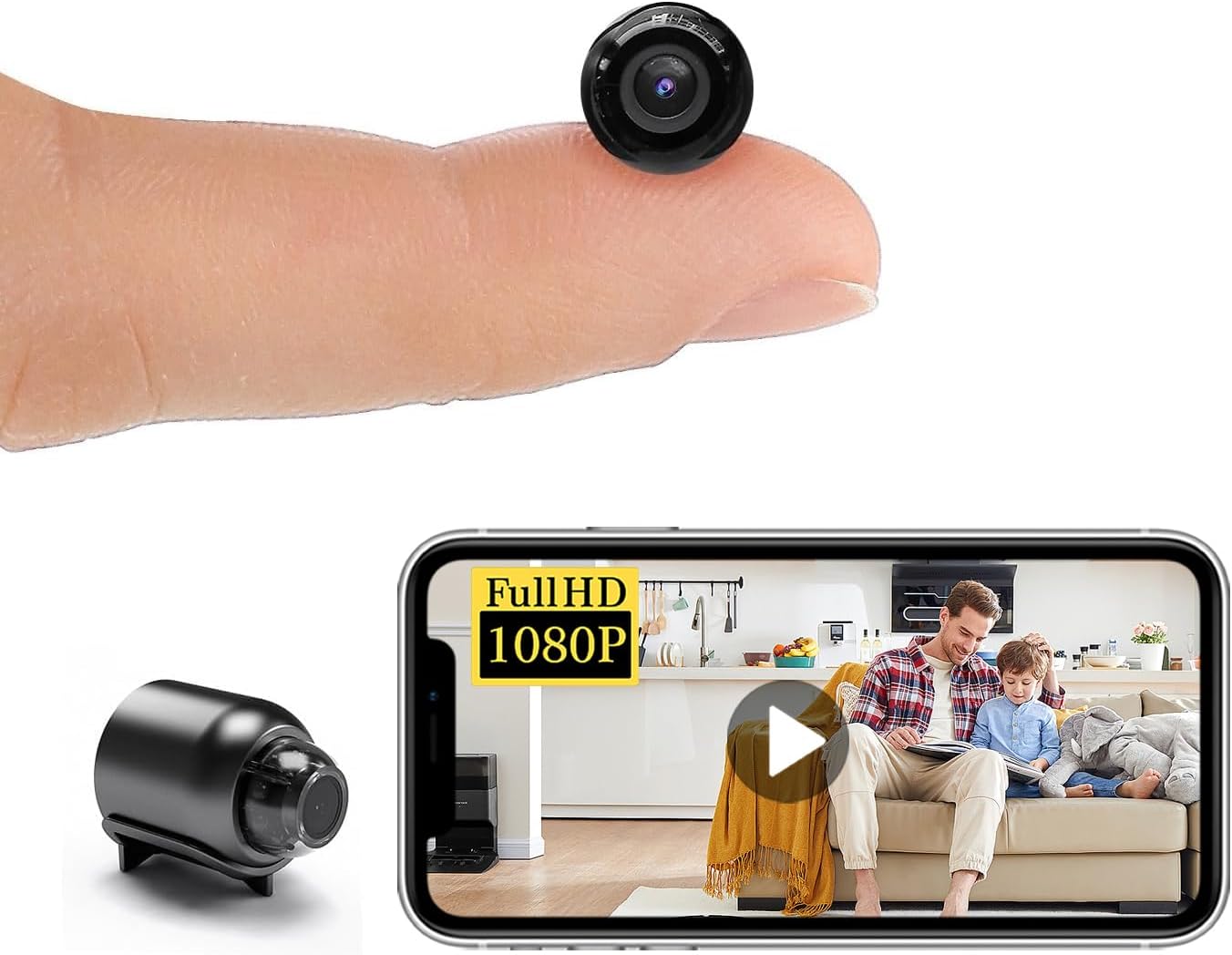 Amazon.com : New Smallest Wireless WiFi Camera,HD1080P Security Camera ...