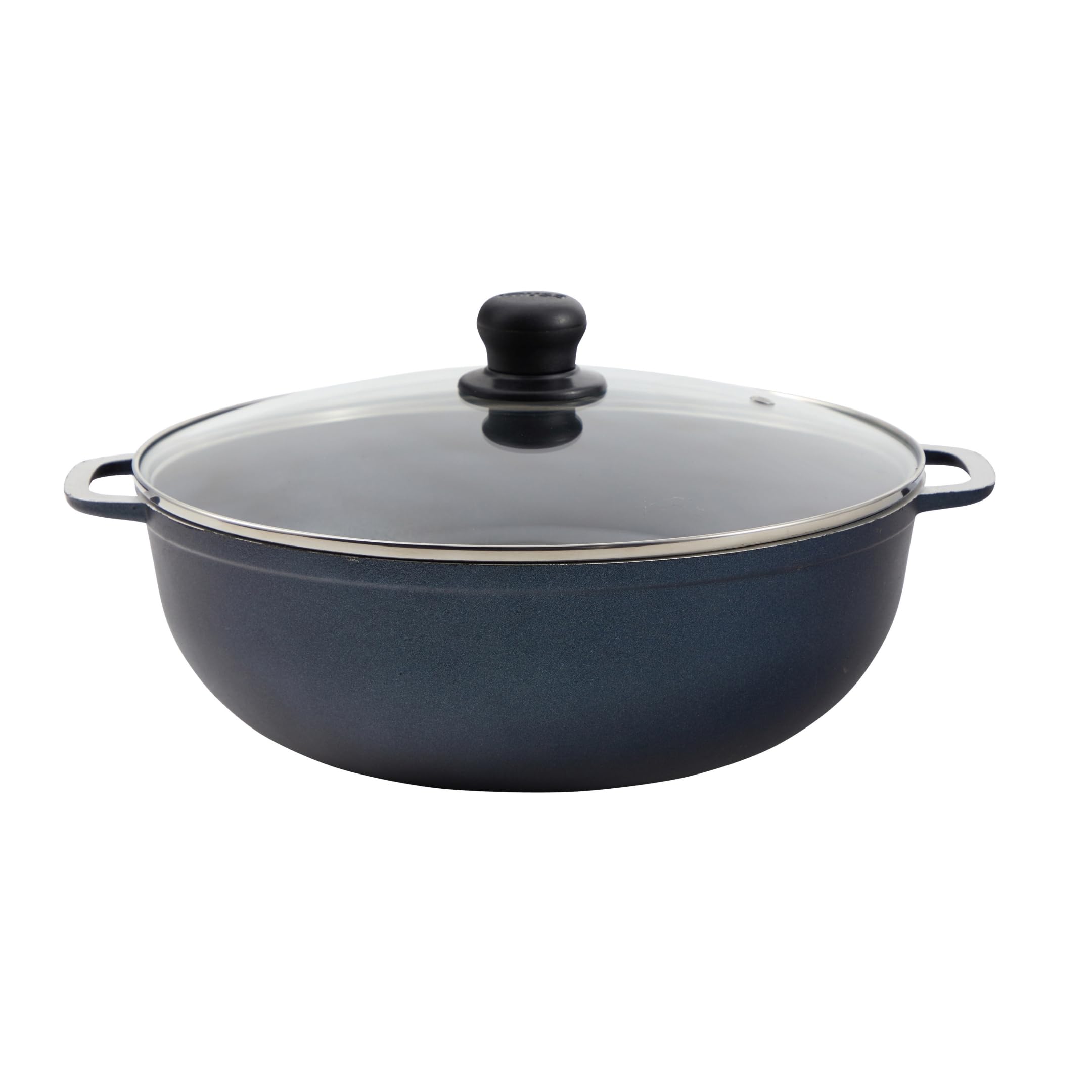 Amazon.com: IMUSA USA Nonstick Caldero with Glass Lid, Blue 24cm: Home ...