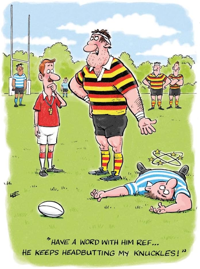 COUNTRY CARDS HUMOUR ROUGH RUGBY BIRTHDAY CARD 10897HB : Amazon.co.uk ...
