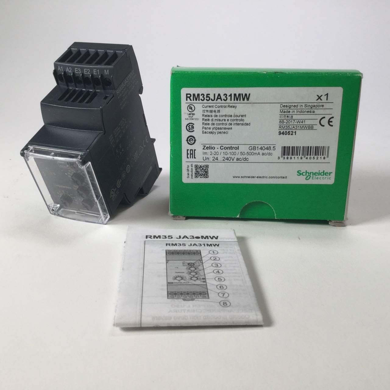 Amazon.com: SCHNEIDER ELECTRIC RM35JA31MW Current Relay 250V 5 Amp Rm35 ...