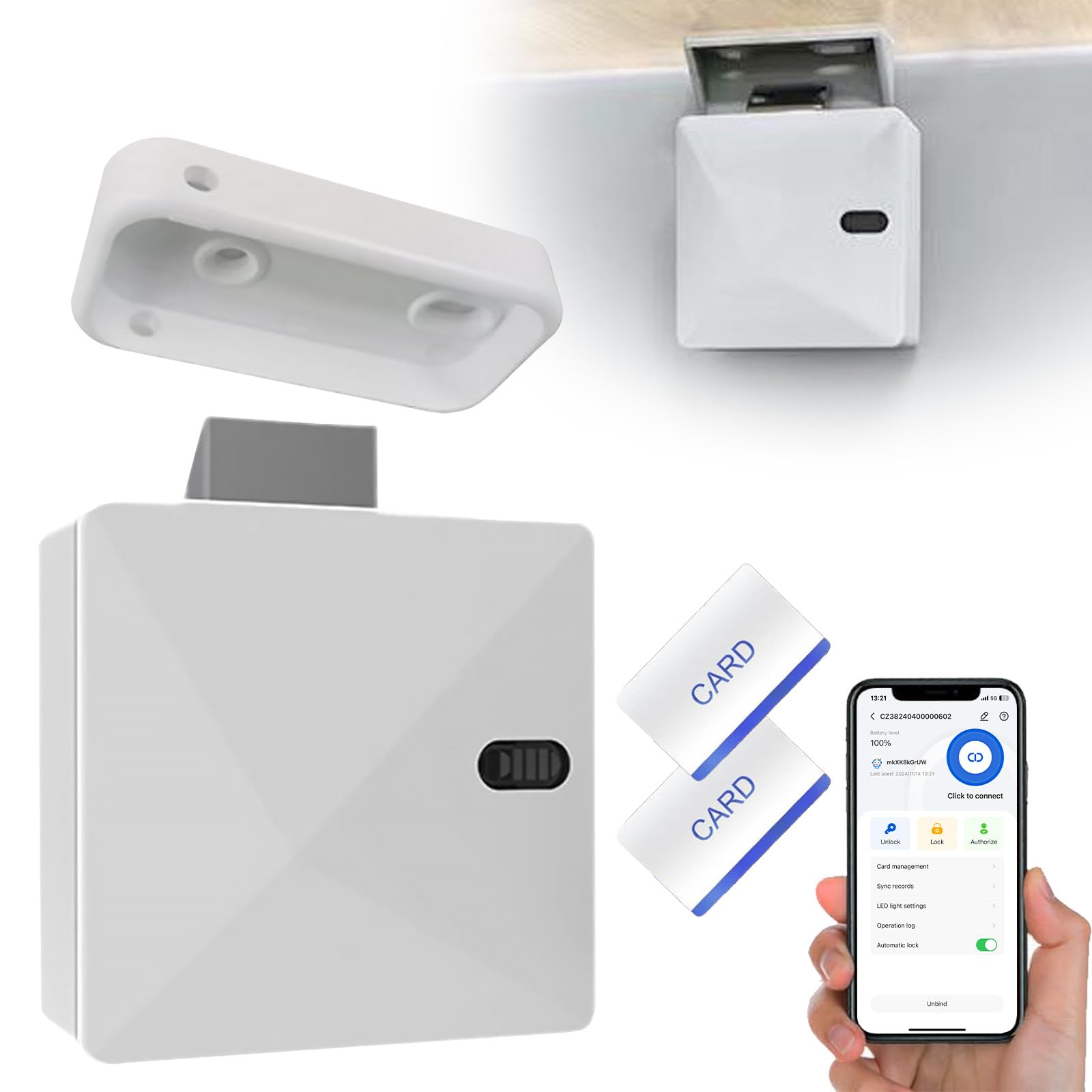 Smart Cabinet Locks, Hidden Drawer Lock Keyless Electronic Digital ...