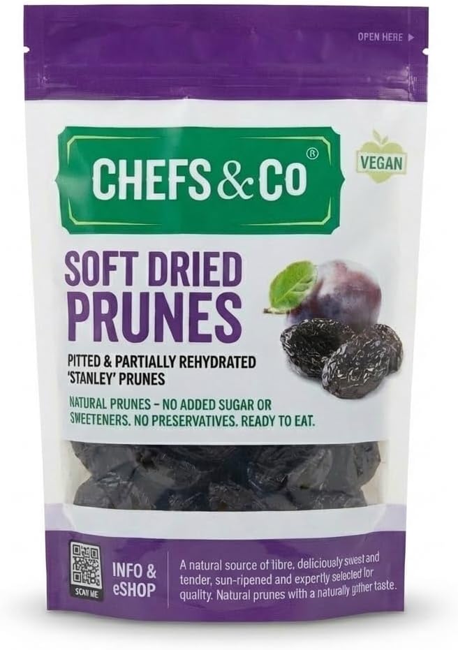CHEFS & CO | Soft Dried Prunes (pitted) | Natural Dried Fruits | Whole ...