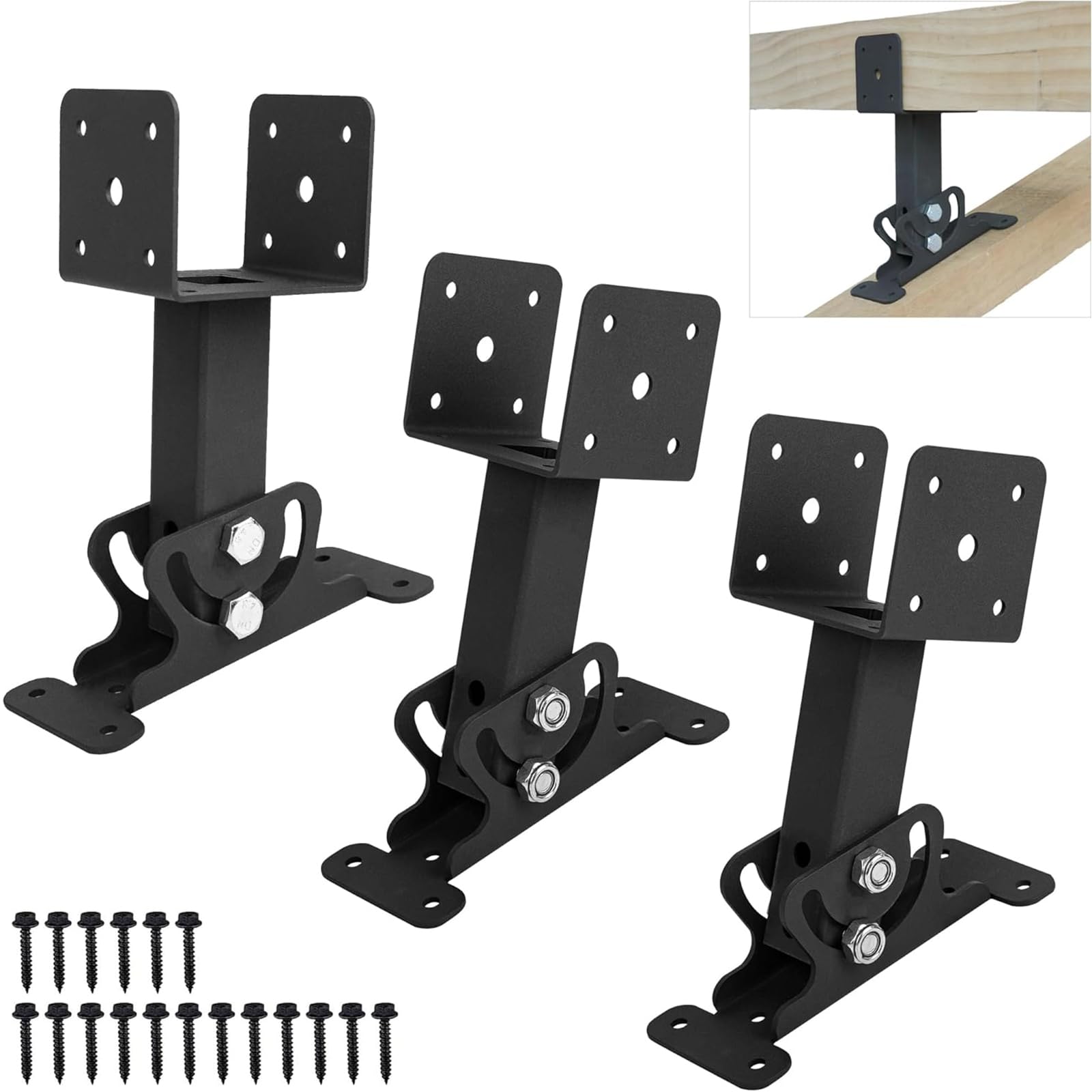 Amazon.com: Barlezy 3PCS Roof Riser Brackets Kit, 180 Degree Adjustable ...