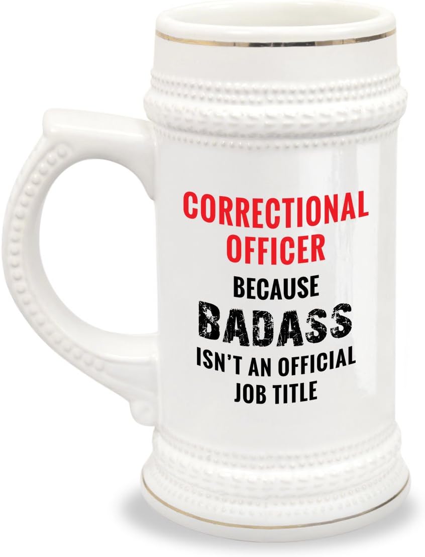Amazon.com | Correctional Officer Beer Mug - Funny Corrections Officer ...