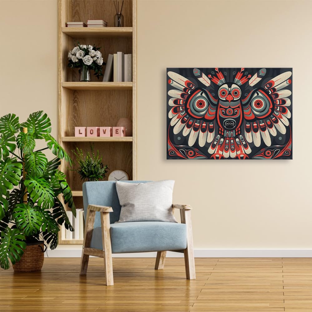 Arte Totémico Nativo Americano Impresión De Arte Nativo Que Cuenta
