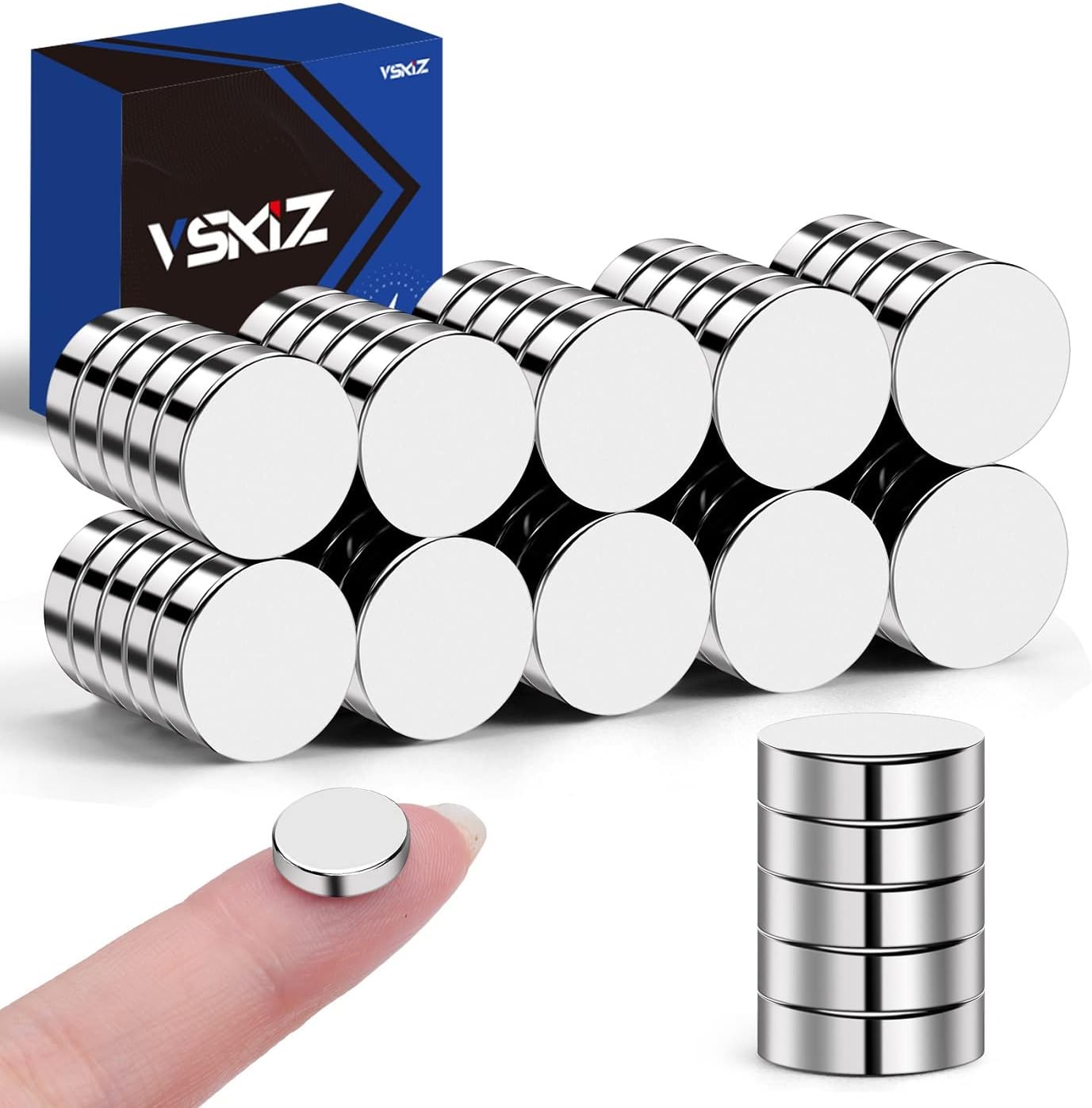 Amazon.com: 40pcs Small Magnets,Round Refrigerator Magnets, Small ...