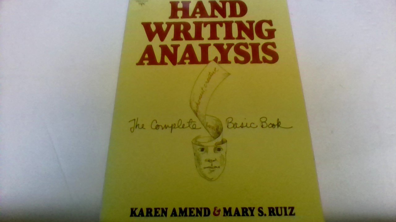 Amazon.com: Handwriting Analysis: The Complete Basic Book ...
