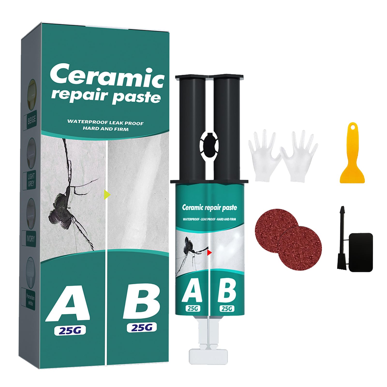 KOAHDE Ceramic Tile Repair Paste,Ceramic Tile Chip Repair Filler ...