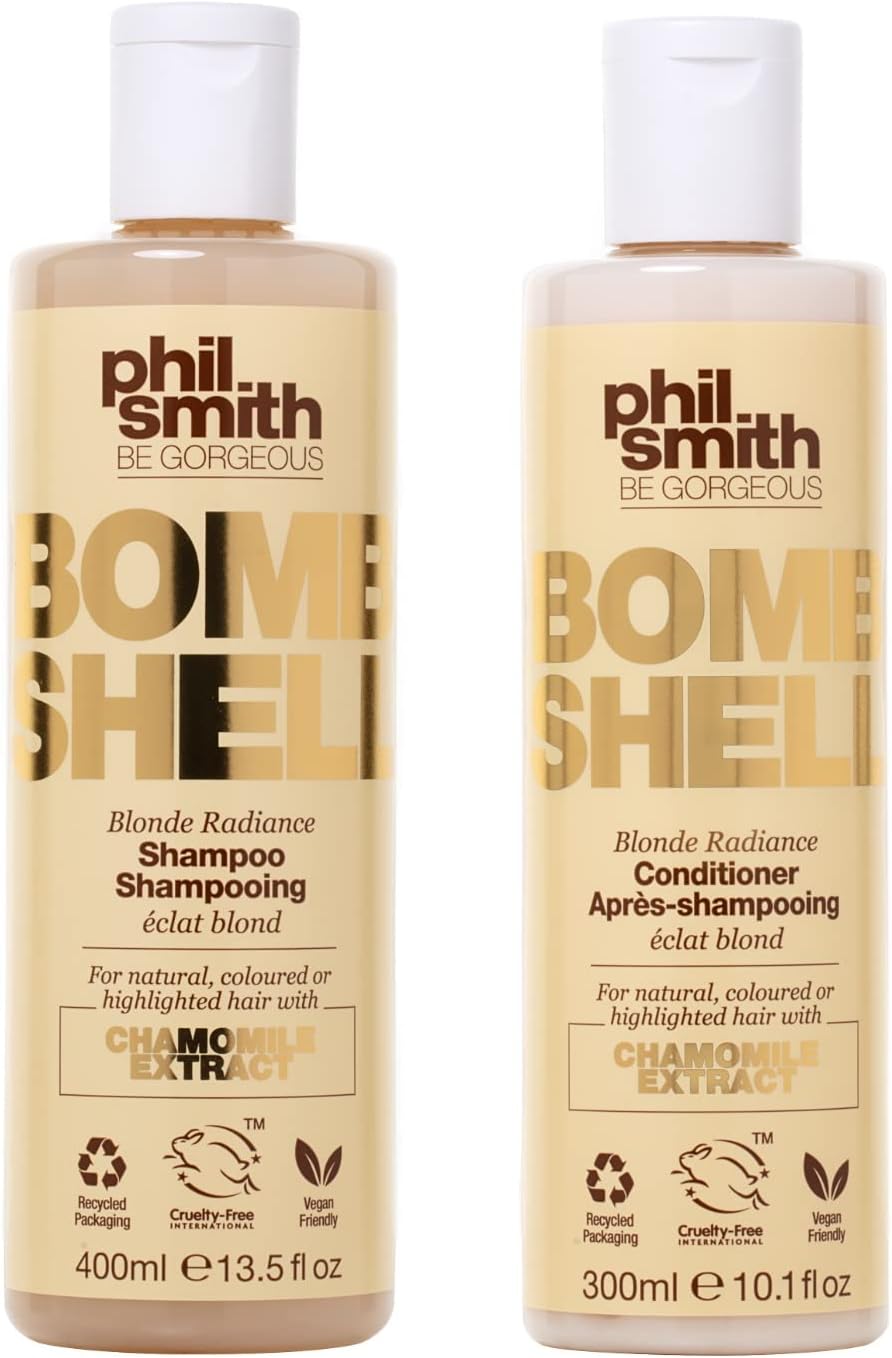 Phil Smith Shampoo and Conditioner Set Vegan Friendly (Bombshell Blonde ...