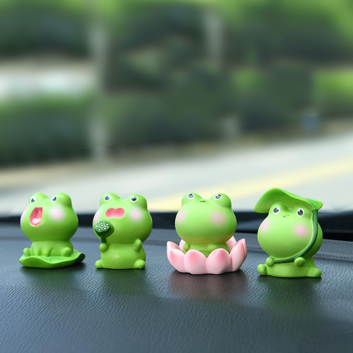 Amazon.com: JARPSIRY Set of 4 Cute Cartoon Frogs Car Interior ...