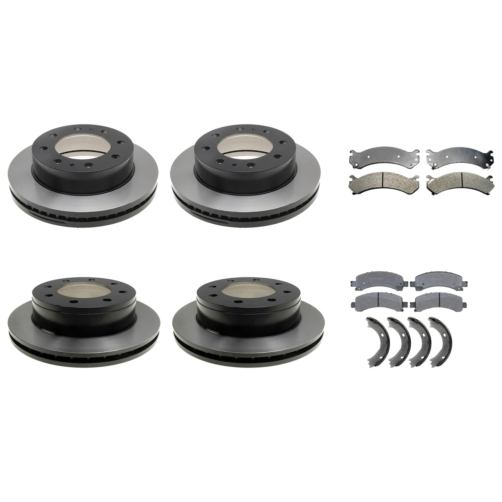 Replacement Gold Front 325mm Rear 330mm Brake Kit Disc Rotors Pads ...