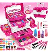 Teensymic Kids Makeup Kit for Girl Gifts, 54PCS Washable Little Girls ...