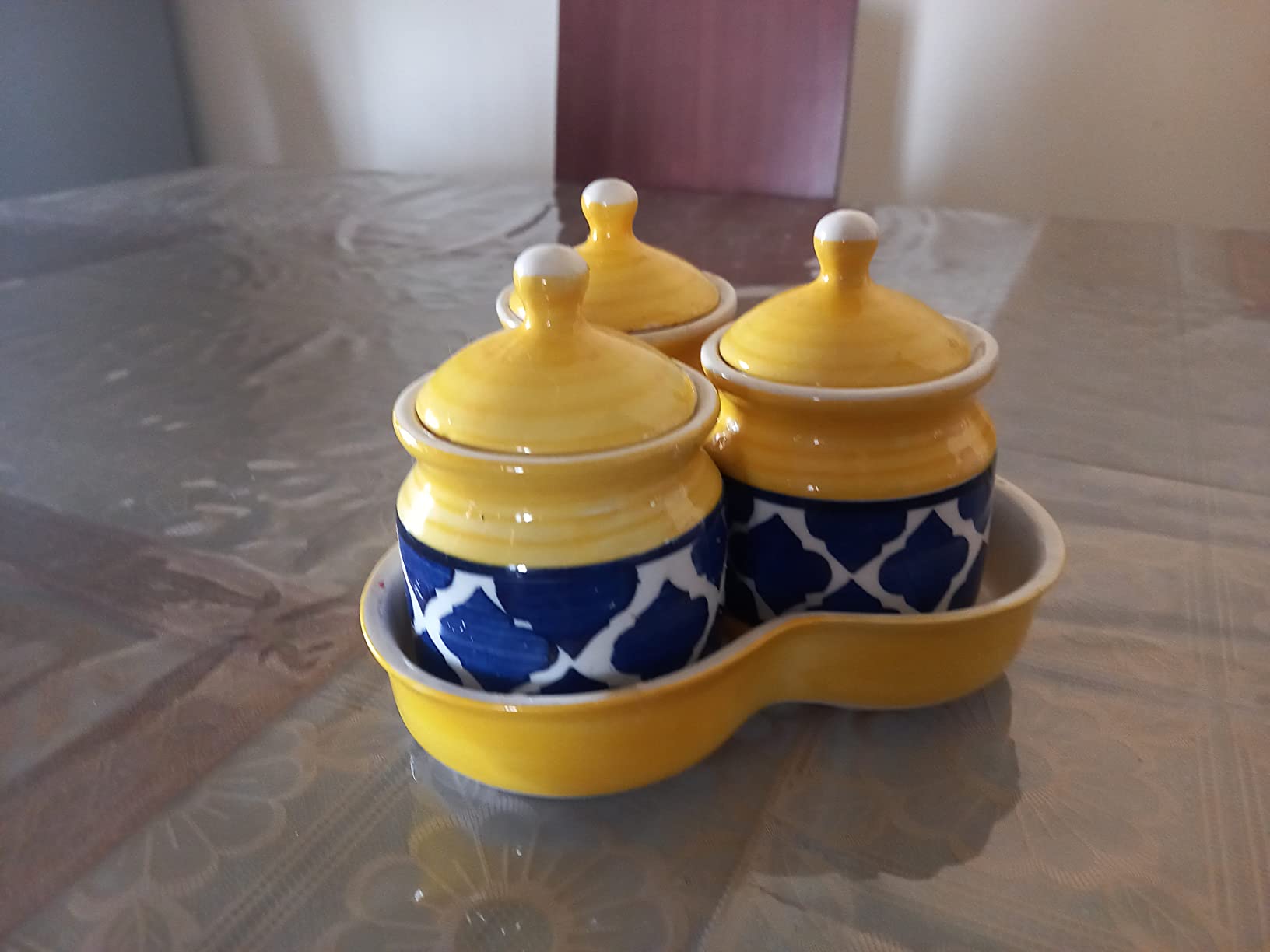 Buy YOUR LOCAL STORE_Handmade Ceramic Barni Set Multipurpose Pickle ...