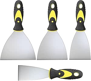 OLIREXD 4PCS Putty Knife Scraper Kit, Spackle Knife Set with 4 Size (1. ...