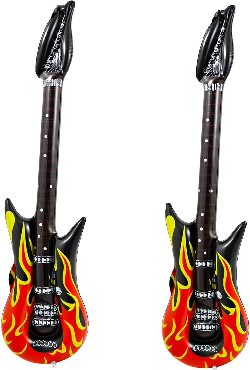 GYTFOG 2Pcs 35 Inch Inflatable Guitar Flame Design Guitar Fancy Dress ...