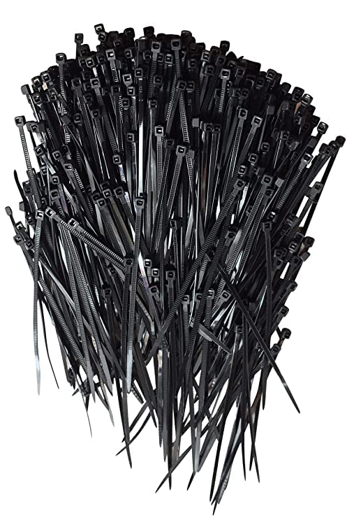 BABA KA DEEWANA Black Zip Ties 4 inch 100 pcs (small) Cable Zip Ties ...