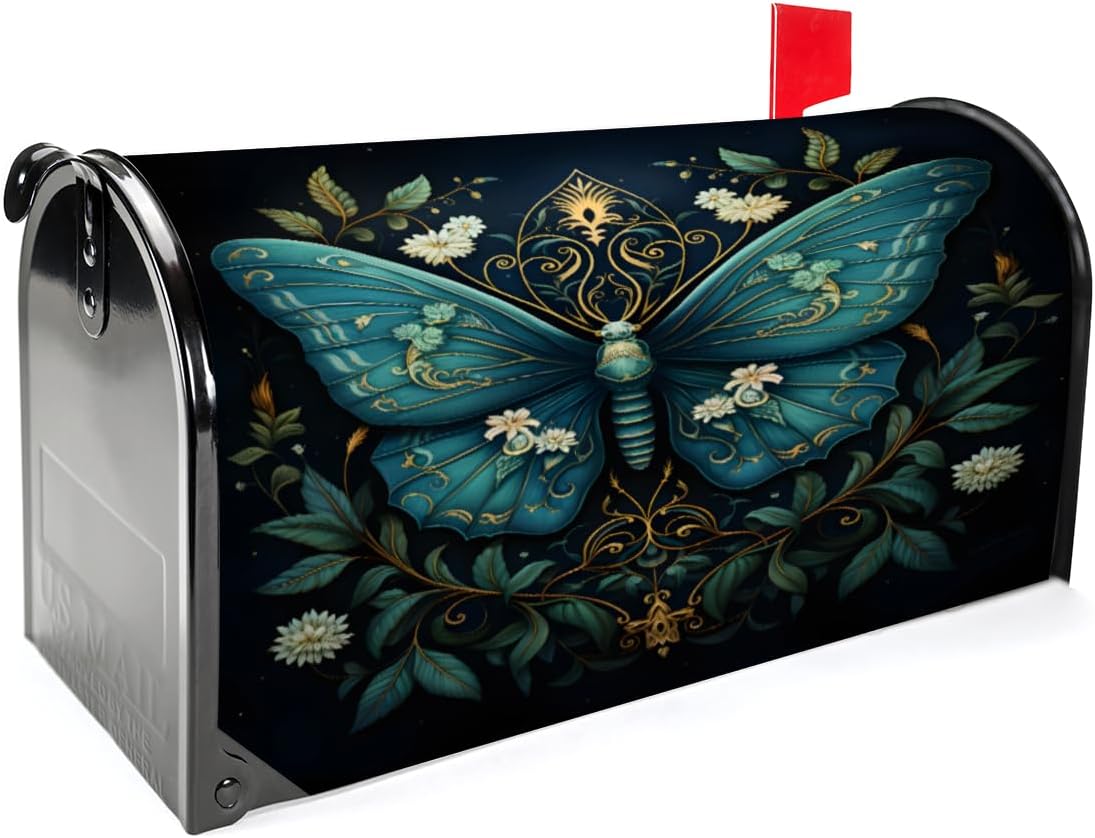 Amazon.com: Ethnic Butterfly Daisy Mailbox Covers Magnetic Standard ...