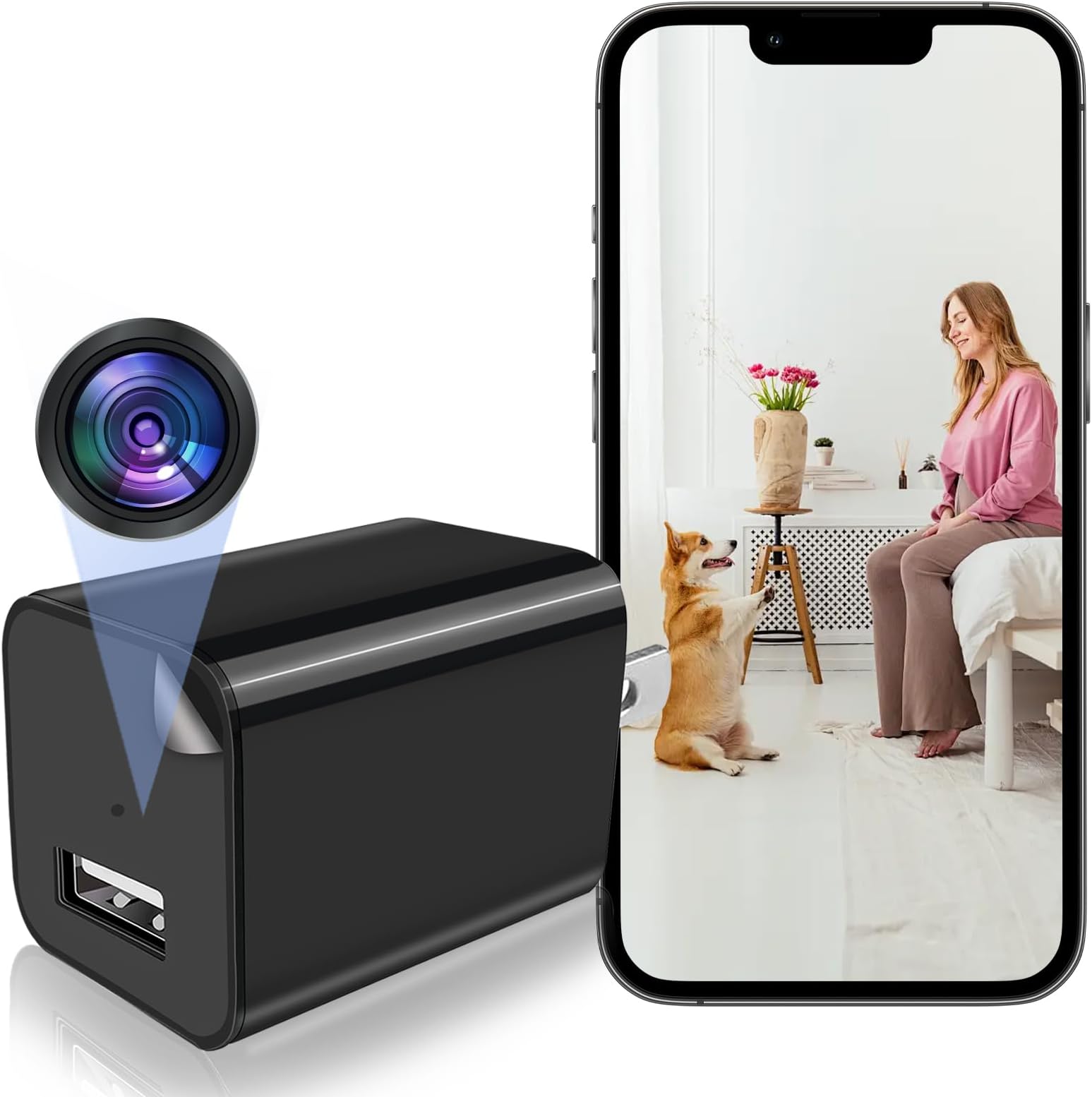 Amazon.com : UMATRU Magnetic Mini Security Camera, 2024New Security ...