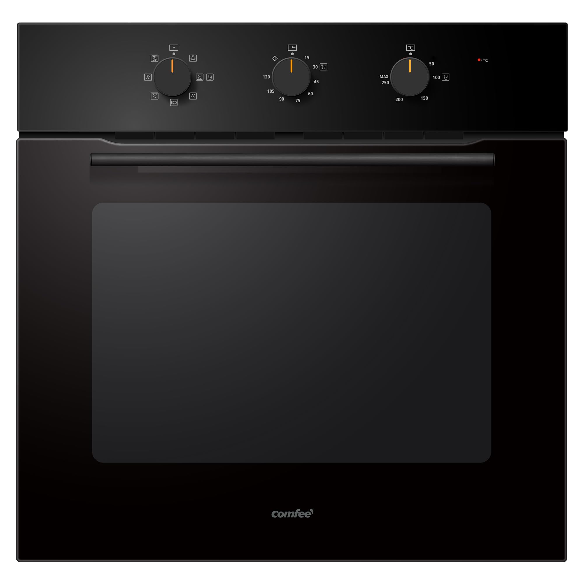 COMFEE' 60cm Built-in Electric Fan Oven, 60 Litre, 8 Oven Function with ...