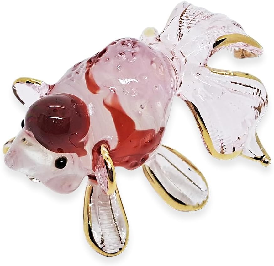 Amazon.com: WitnyStore Tiny 5½" Clear Gold Koi Fancy Carp Fish Figurine ...