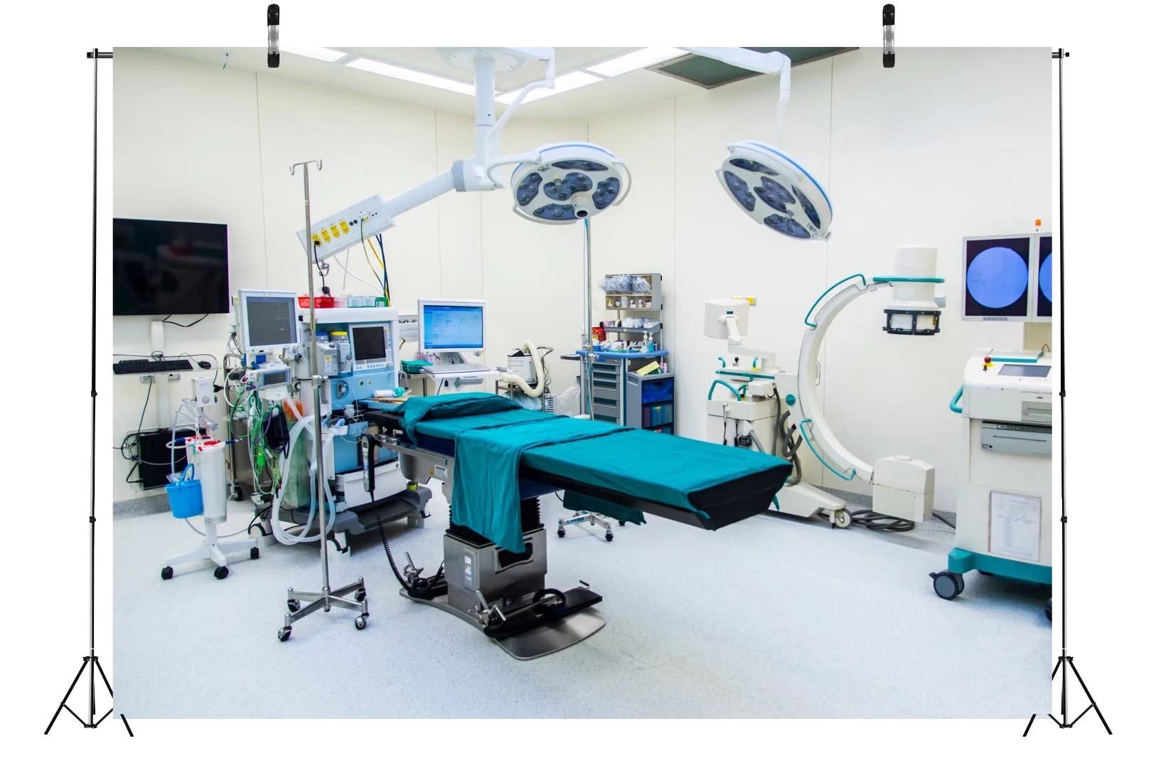 Buy BELECO 5x4ft Fabric Hospital Operating Room Photography Backdrop ...