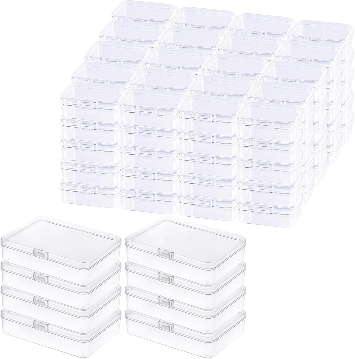 Amazon.com: Thintinick Rectangular Mini Clear Plastic Storage ...