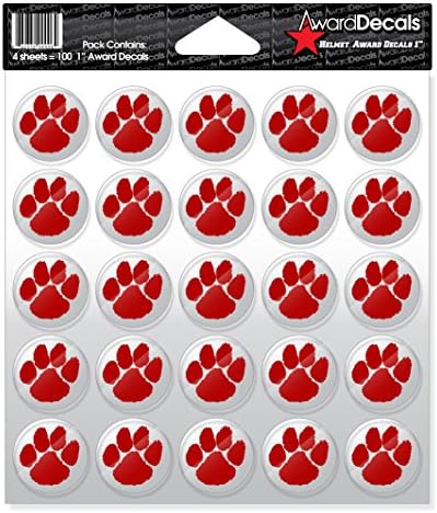 Amazon.com: Award Decals Skull and Crossbone (Red on Clear) Sticker Set ...