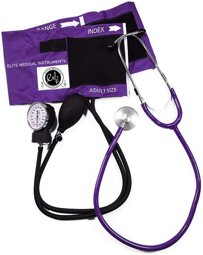 Amazon.com: EMI # 300 Deluxe Aneroid Sphygmomanometer Blood Pressure Monitor Set with Adult Cuff ...