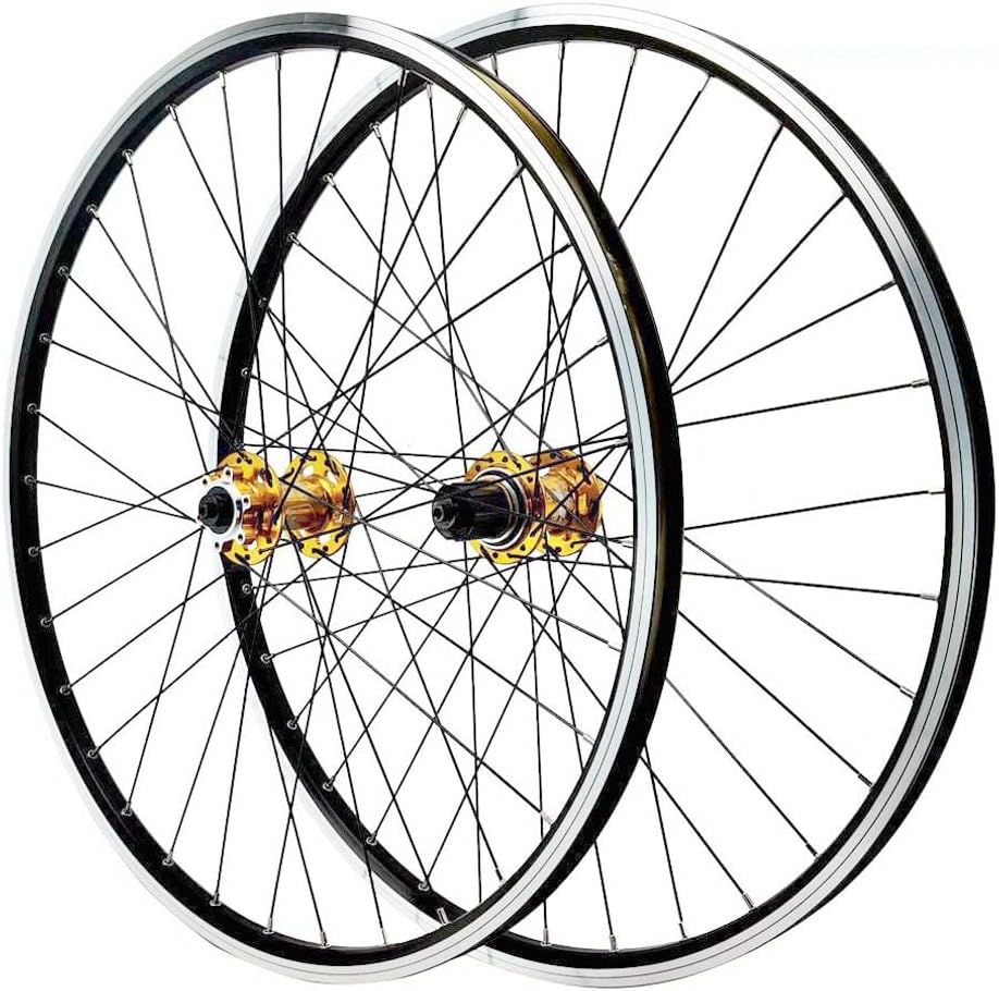 Amazon | MTB 27.5インチマウンテンバイク車輪組ディスクブレーキVブレーキ車輪組MTB快速解放輪自転車リムホルダ32穴車輪7/8 ...