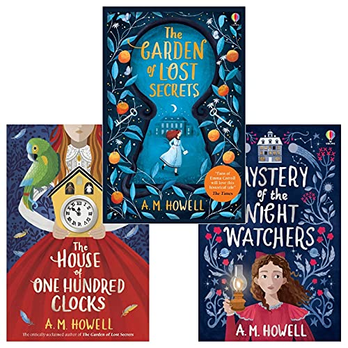 A M Howell 3 Books Set (The House of One Hundred Clocks, The Garden of ...