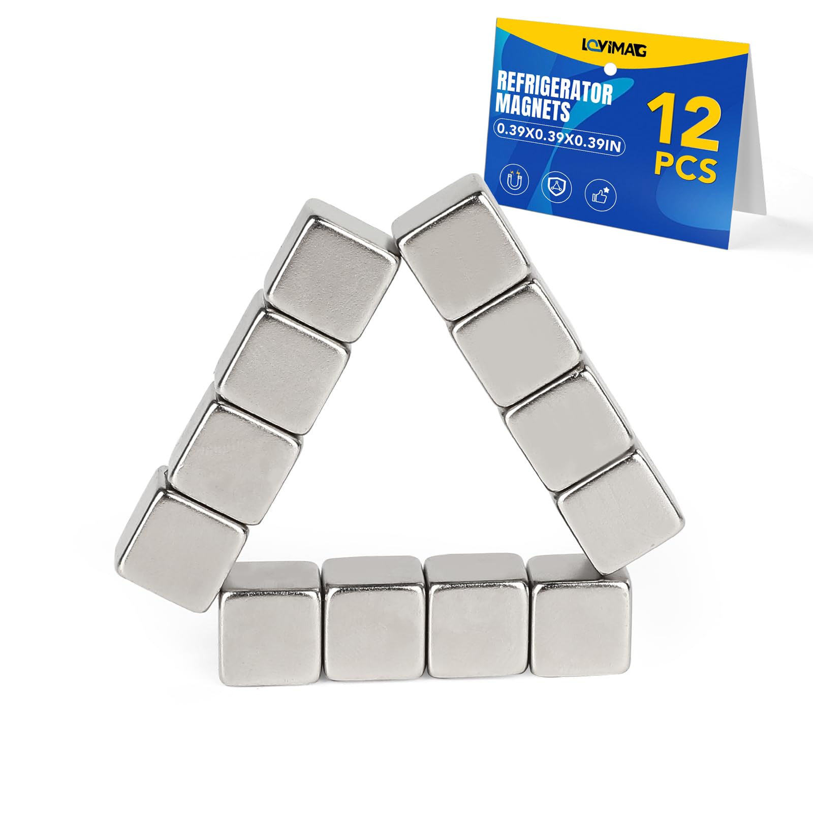 LOVIMAG Refrigerator Magnets, 12pack Small Magnets, Neodymium Magnets ...