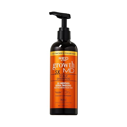 Amazon.com : Red by Kiss Growth MD Scalp Shampoo, 5X Menthol Extra ...