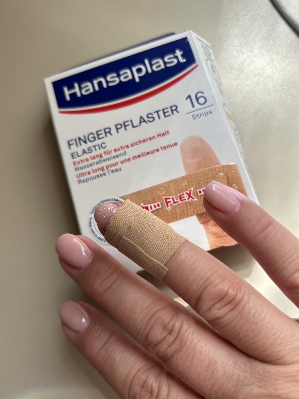 Hansaplast Elastic Fingerstrips Pflaster (100 Strips), extra lange ...