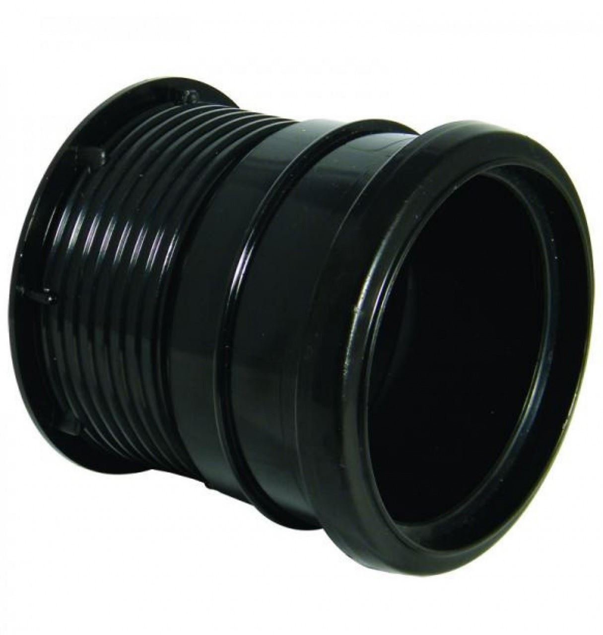 FLOPLAST 110mm Ring Seal Soil Pipe Drain Connector – Black – BigaMart