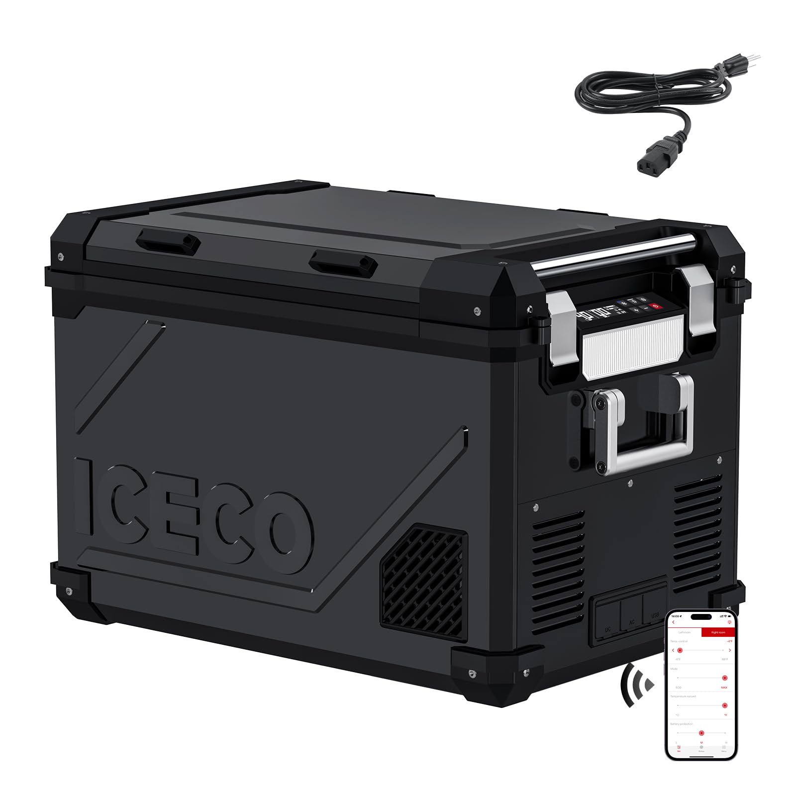 Amazon.com: ICECO APL55 Dual Zone Portable Freezer, 58Qt 12V ...