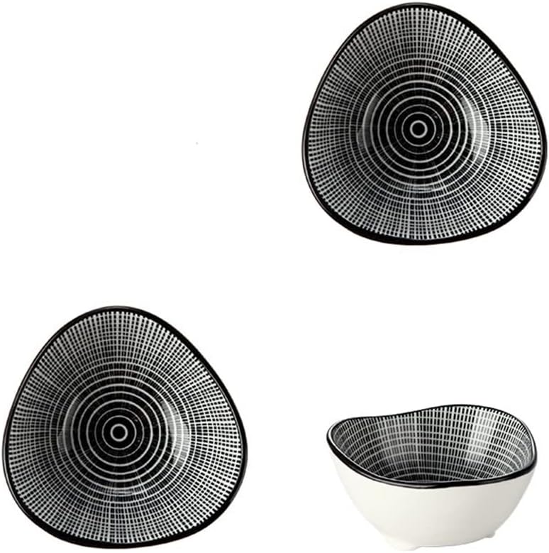 Amazon.com | RAZZUM Triangle Dish Japanese Seasoning Dish Ceramic Small ...